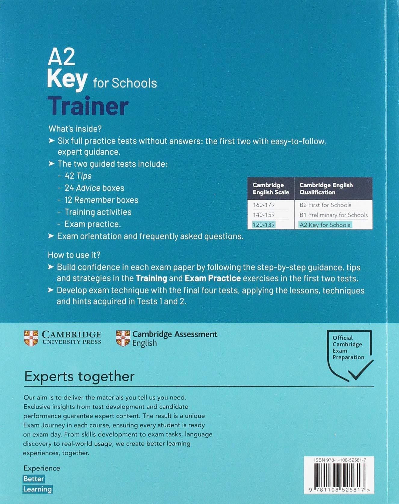 A2 Key For Schools 2020 Exam Trainer 1 Six Practice Tests Without