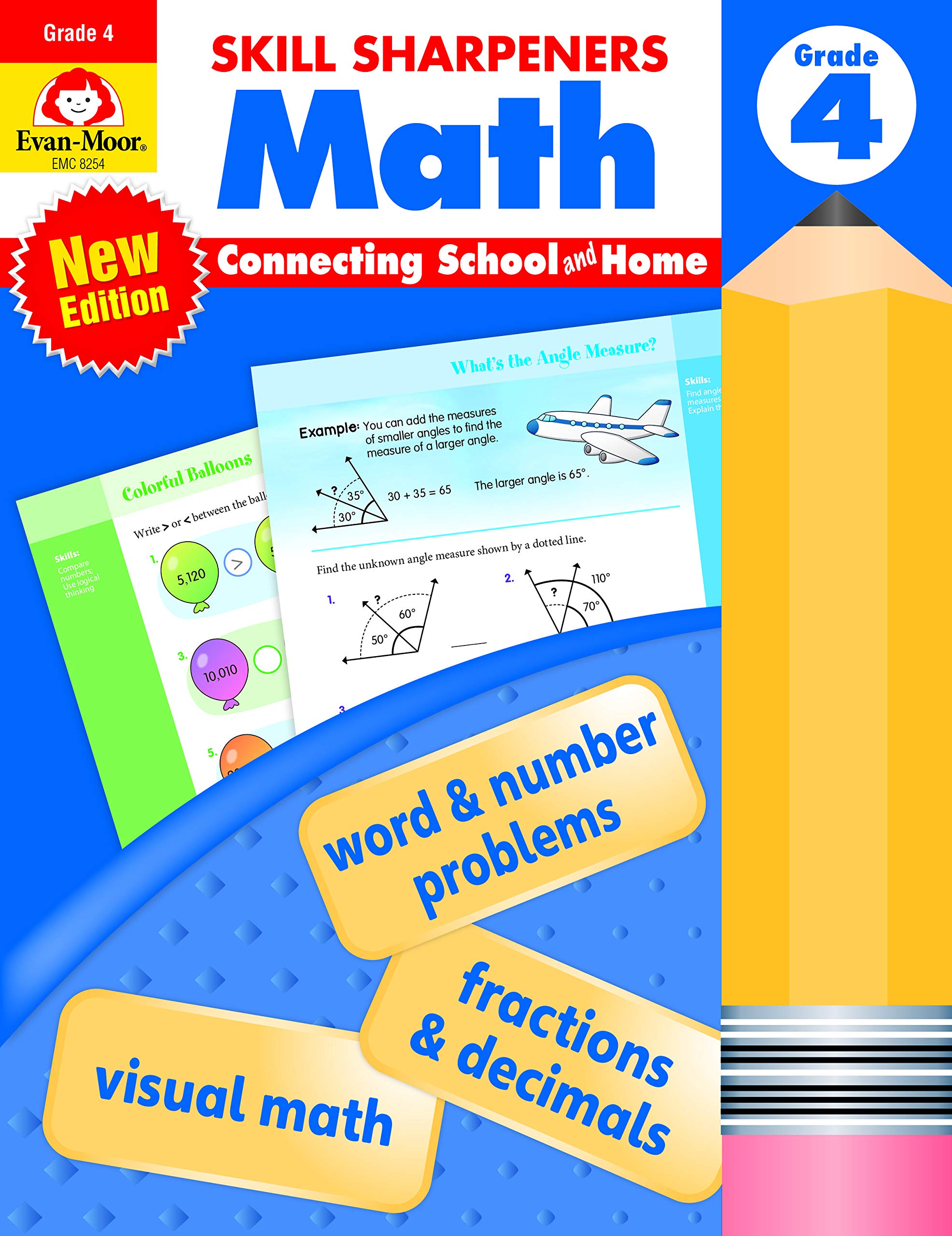Skill Sharpeners Math Grade 4 Activity Book revised edition